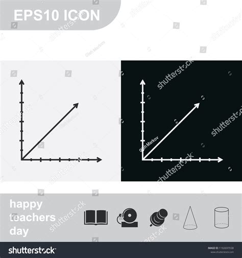 Cartesian Coordinate System Flat Black White Stock Vector Royalty Free 1192697038 Shutterstock