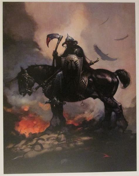 Frank Frazetta Death Dealer Reproduction Art Poster Prints Four 85x11