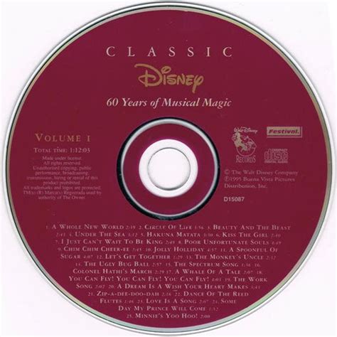 Classic Disney 5 Cd Box 60 Years Of Musical Magic Cdholikas