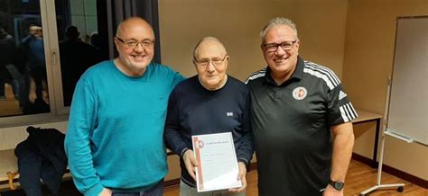 Karl Heinz Bronheim 65 Jahre Schiedsrichter Ehrung Beim