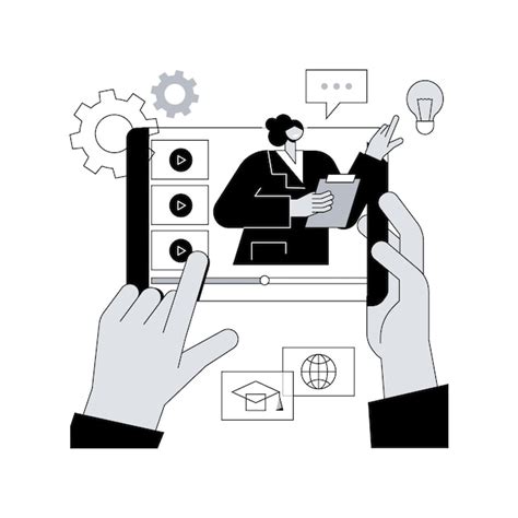 Premium Vector Recorded Classes Abstract Concept Vector Illustration