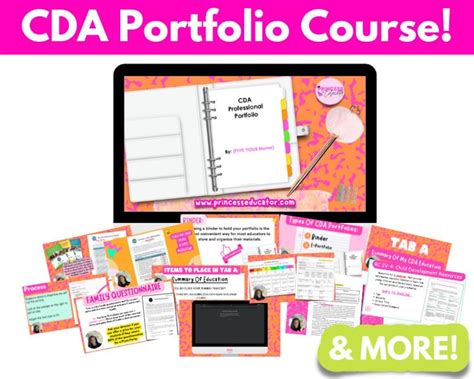 Cda Portfolio Webinar Course Bundle Cda Portfolio Template For Early