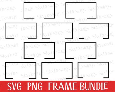Rectangle Frame Svg Bundle Frame Svg Border Svg Rectangle Border Svg