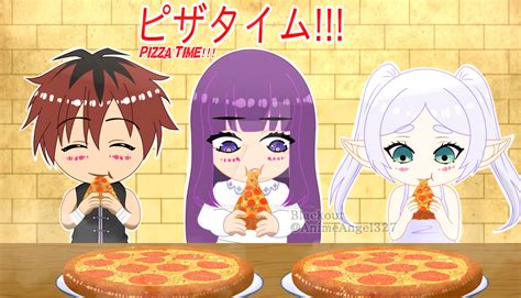 Pizza Time Chibi Frieren Beyond Journeys End By Theblackoutempire