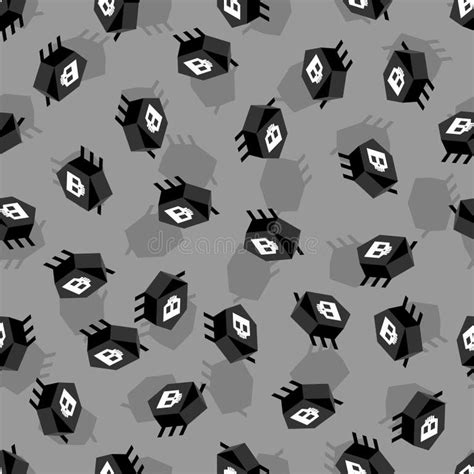 Computer Virus Bug Pattern Seamless Spyware For Your Pc Background Stock Vector Illustration