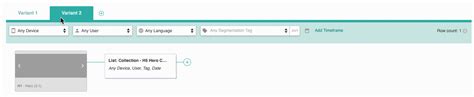 variants and segmentation axis documentation