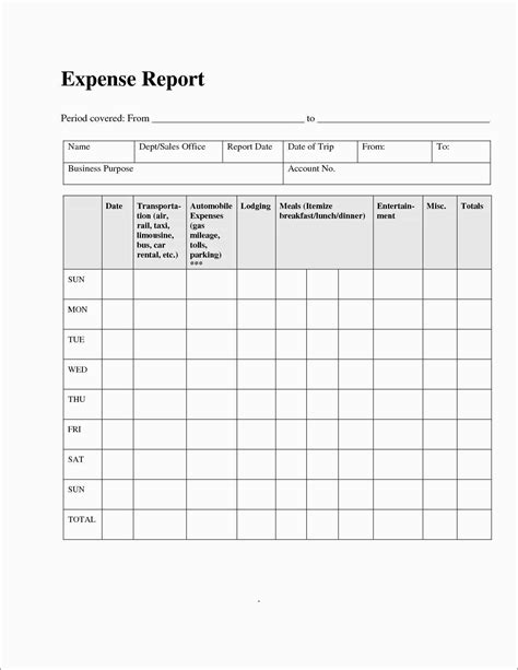 Marvelous Itemized Expense Sheet Daily Format