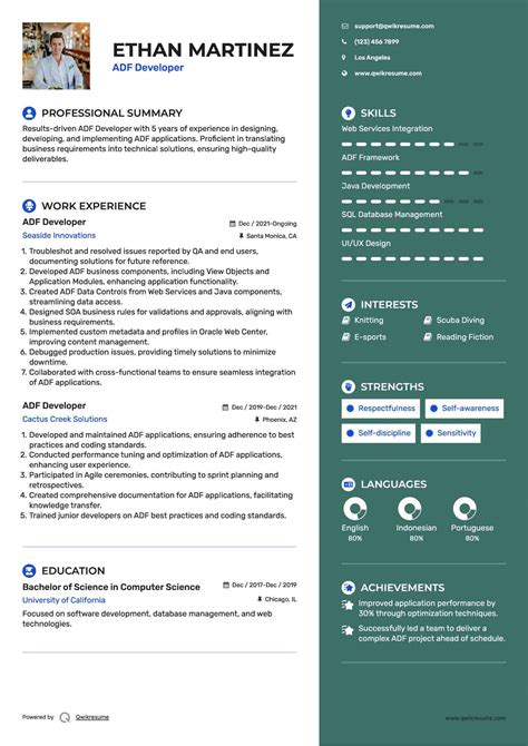 10 ADF Developer Resume Samples Templates For 2025