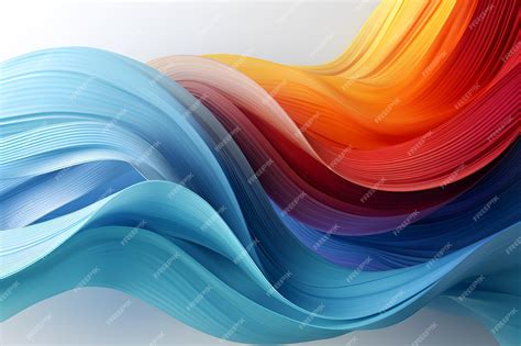 Premium Ai Image Abstract Colorful Waves Background Generative Ai