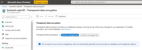 Bring Your Own Key To Azure Sql Database Managed Instance Tde Bradley