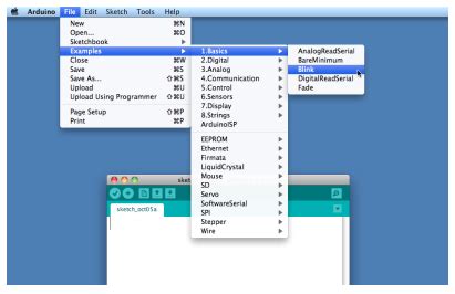 Upload Arduino Blink Sketch Run Arduino Code