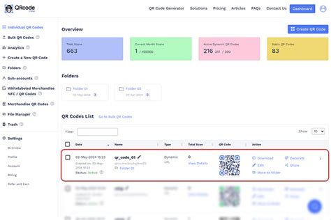 Streamline Your Qr Code Management With Qrcodechimp Folders