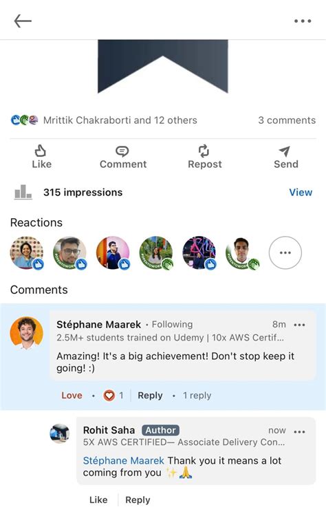 rohit saha on linkedin awscertified aws gratitude learningjourney
