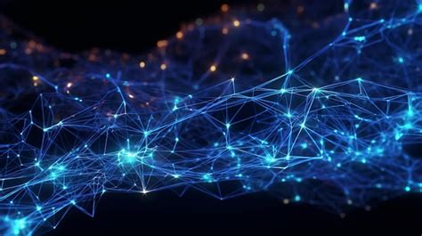 Premium Photo Cyber Big Data Flow Blockchain Data Fields