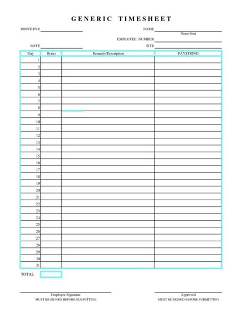 Time Clock Cheat Sheet And Monthly Timesheet Template Excel For Time Intended For Time Clock