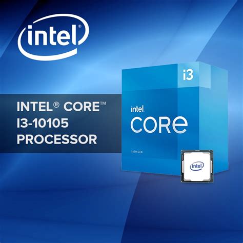 EasyPC Intel Core I3 10105 Box MPK And TTP Comet Lake Intel Processor Socket 1200 3 70GHz