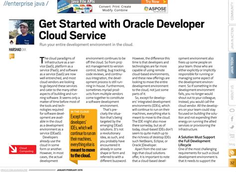 Get Started With The Oracle Developer Cloud Service Reflections On