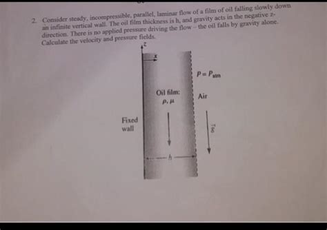 solved 2 consider steady incompressible parallel laminar