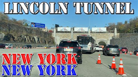 Lincoln Tunnel New Jersey To Midtown Manhattan New York 4k
