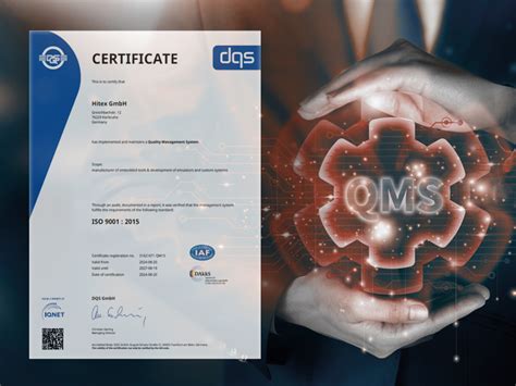 Hitex Receives Iso 9001 Certification For Quality Management System Hitex Gmbh