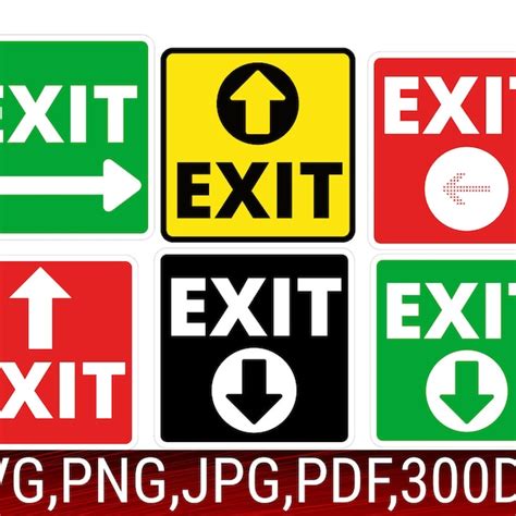 Exit Sign Etsy UK