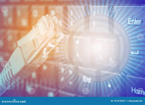 The Concept Of Network Connection Censorship In The Network Data Protection Stock Image