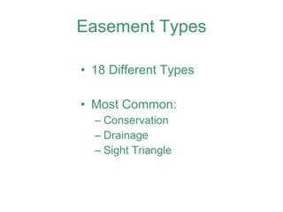 Holmdel Township Easements Ppt
