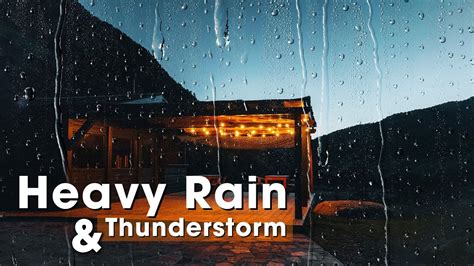 숙면을 위한 폭우 공부와 휴식 명상 🔴 불면증을 위한 달래는 빗소리 Youtube