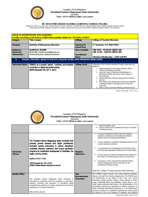 Language Arts Syllabus Pdf Learning Educational Assessment