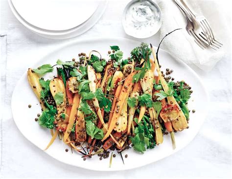 Nourishing Roasted Parsnip And Lentil Salad Recipe