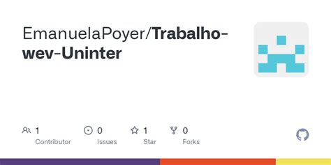 GitHub EmanuelaPoyer Trabalho Wev Uninter