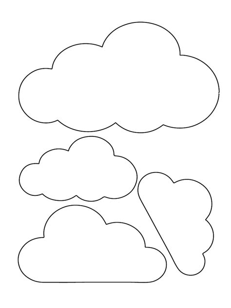 Dibujos De Nubes Para Imprimir Dibujos Para Imprimir Y Colorear