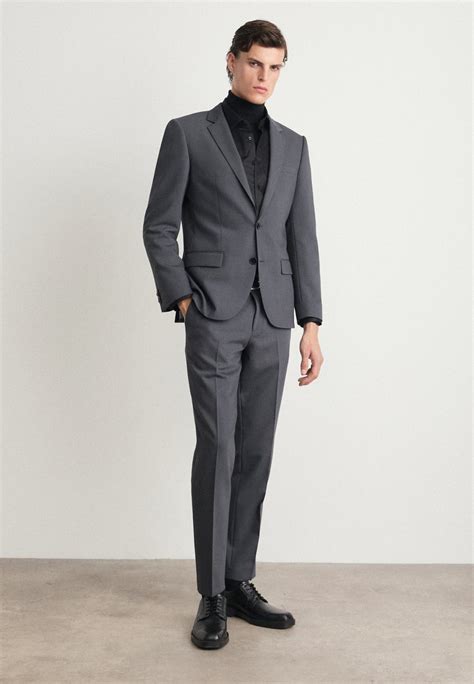 Hugo Henry Getlin Suit Open Grey Grey Zalando