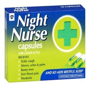 Night Nurse X 10 Capsules Onehealthng