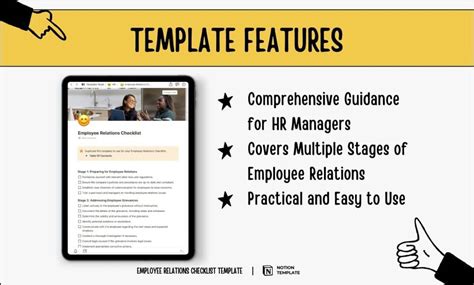 Notion Employee Relations Checklist Template Template Road