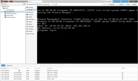 Cisco Secure Firewall Management Center Fmc Install On Proxmox Cs7