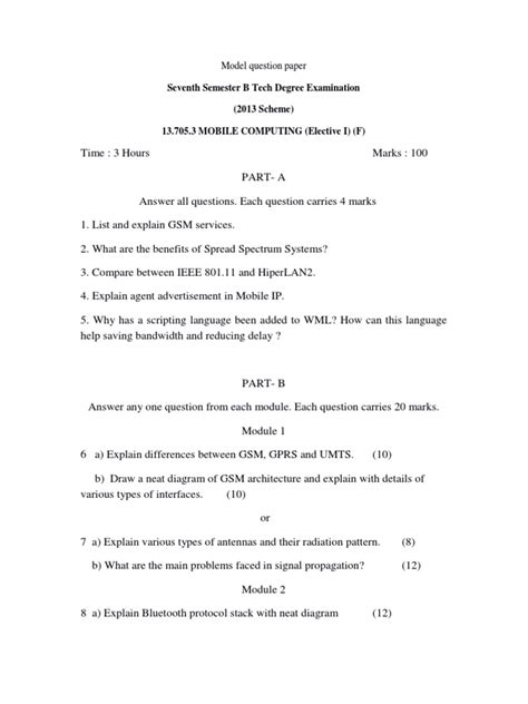 mobile computing questions pdf internet protocols communications