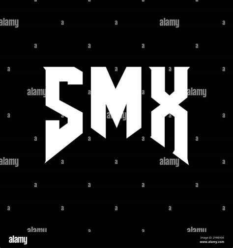 Smx Letter Logo Design For Technology Company Smx Logo Design Black And White Color Combination