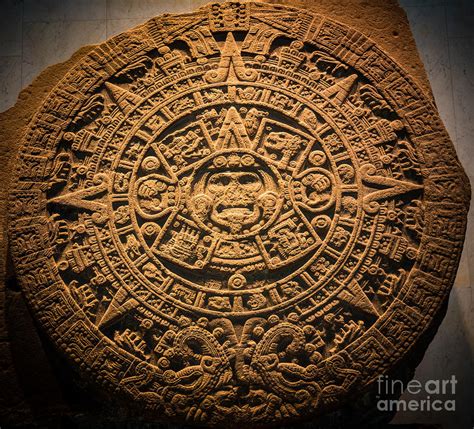 Aztec Stone Of The Sun Photograph By Inge Johnsson Fine Art America