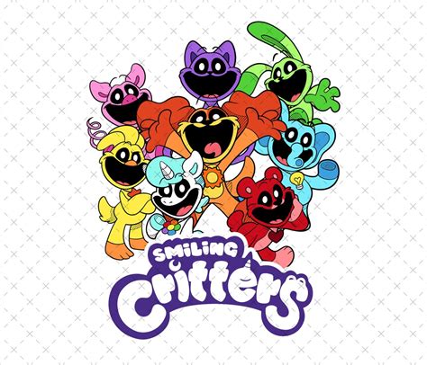 Smiling Critters Png Svg Poppy Playtime Svg Print Smiling Critters