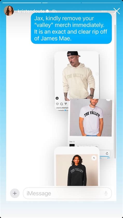 Pics Kristen Doute Accuses Jax Taylor Of Ripping Off Her Merch