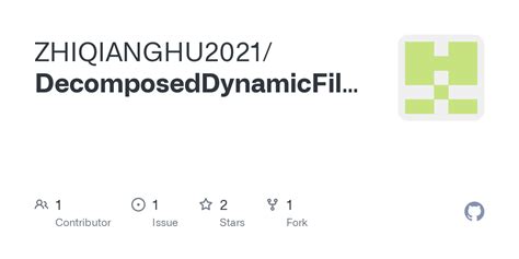 Github Zhiqianghu Decomposeddynamicfilters
