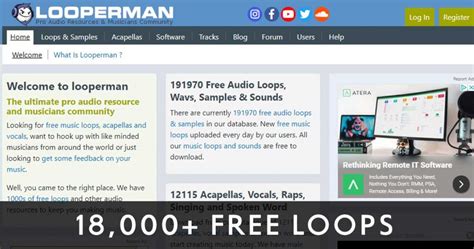 18000 Free Loops From Looperman Get Free Loops