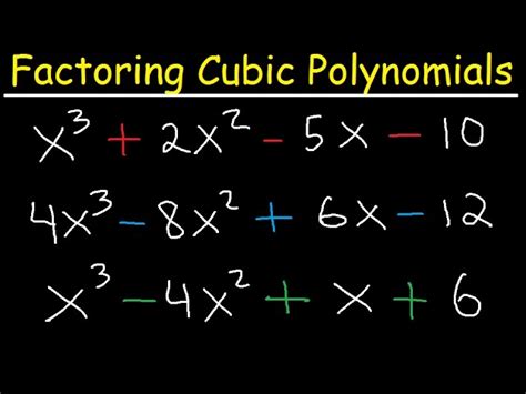Factoring Cubic Expressions 9th 12th Grade Quiz Wayground