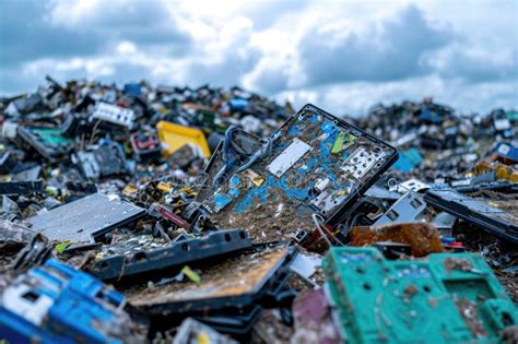 Garbage Pile Of Renewable Electronic Hardware Generative Ai Stock Image Image Of Hardware