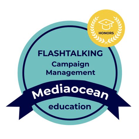 Flashtalking Campaign Management Credentials With Honors Credly