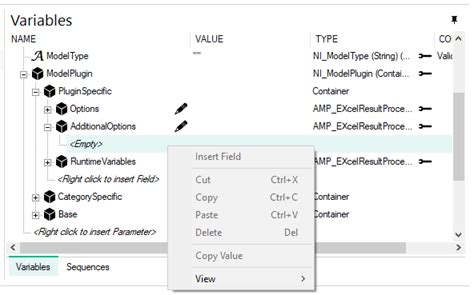 Solved Unable To Create Variables Under Paramtermodel Plugin
