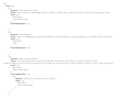 Importing And Exporting Bot Ontology Kore Ai Documentation V