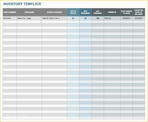 Free Inventory Spreadsheet Template Of Free Google Docs And Spreadsheet Templates Smartsheet