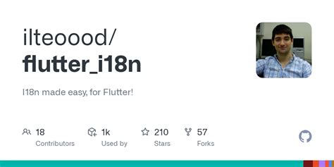 Github Ilteooodflutteri18n I18n Made Easy For Flutter